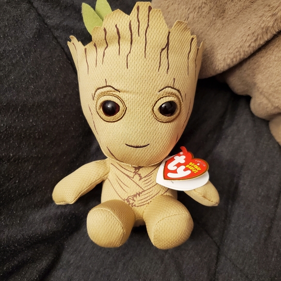Marvel | Toys | Marvel Groot Ty Beanie Baby | Poshmark
